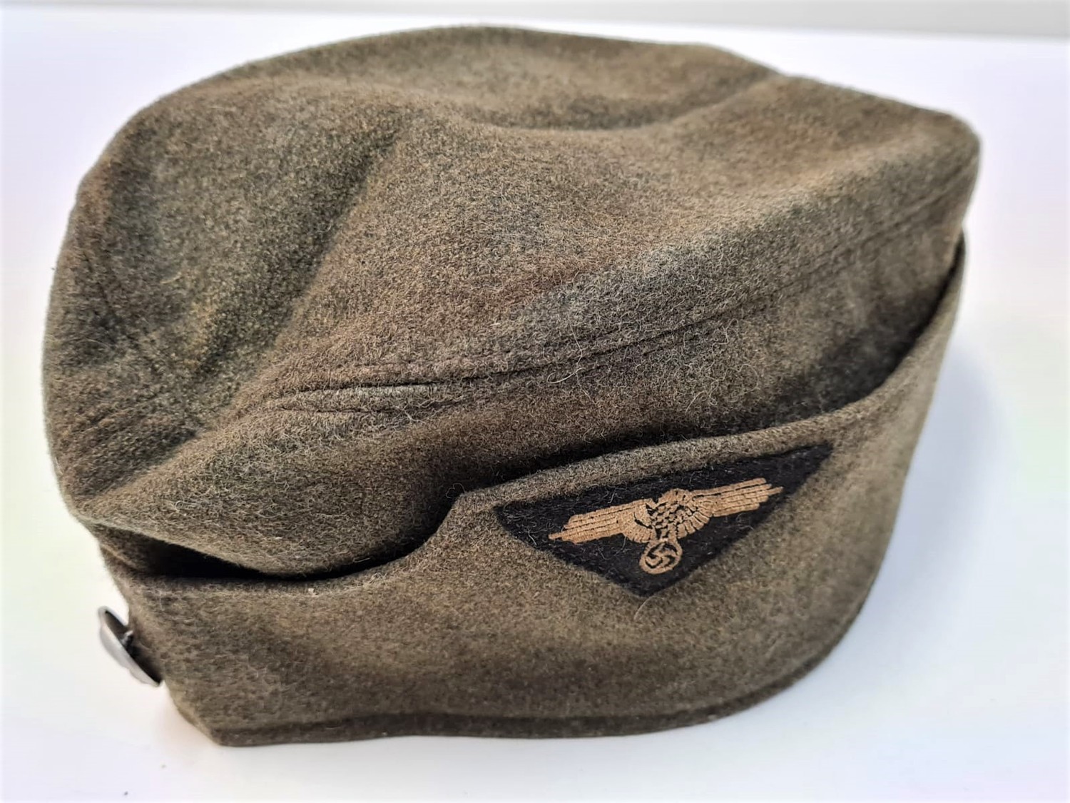 WW2 German SS-VT Overseas Side Cap. RZM-SS Label inside