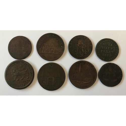 A COLLECTION OF TRADE TOKENS AND PROVINCIAL COINS. Tokens to... | Barnebys