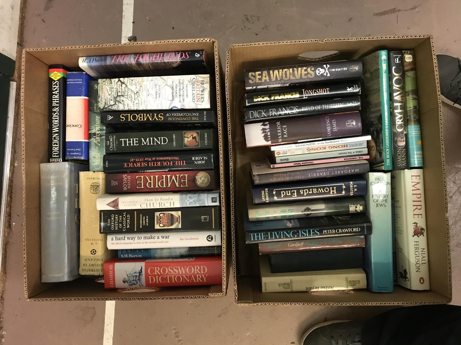 Five Boxes of Books