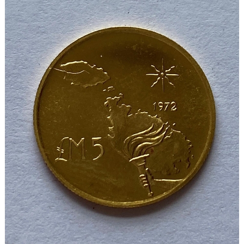 A MALTESE £5 GOLD COIN. A Maltese £5 gold coin with a torch ... | Barnebys