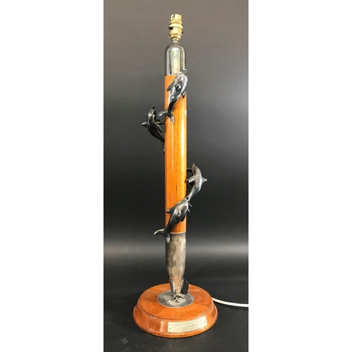 A ROYAL NAVY PRESENTATION TORPEDO LAMP BASE. A presentation ... | Barnebys