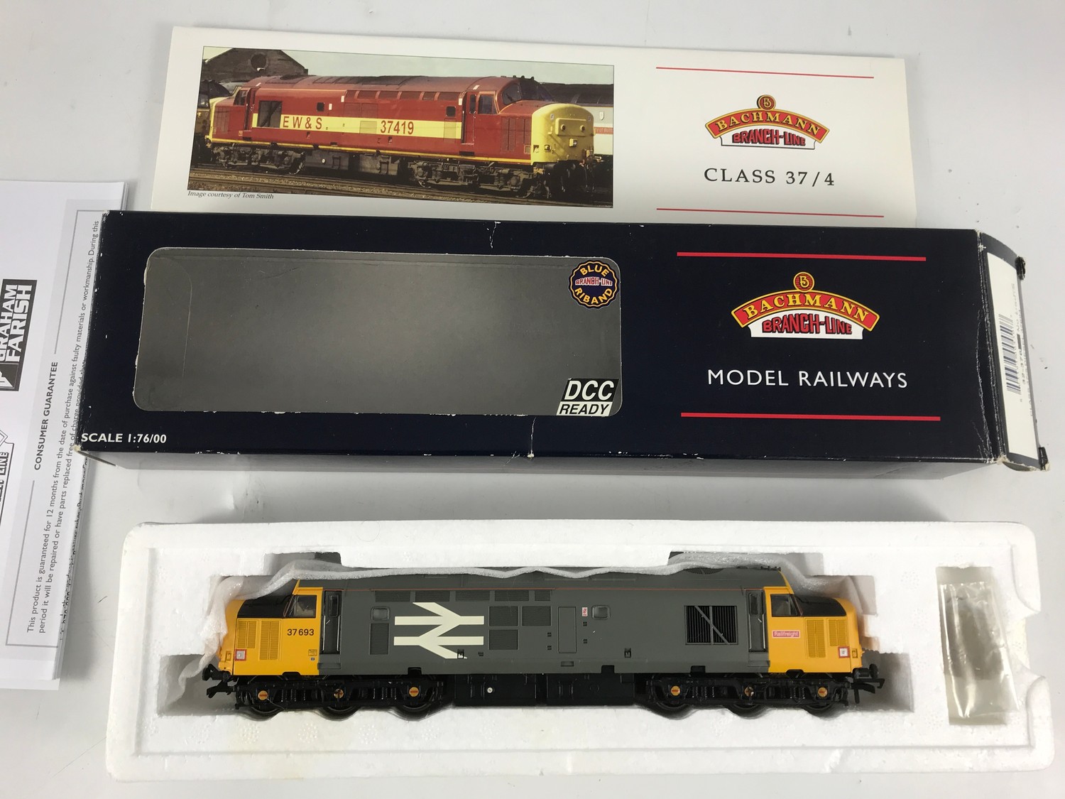 BACHMANN BRANCH-LINE MODEL RAILWAYS, 32-376 (NO LIGHTS) CLASS 37/5 ...