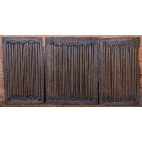 A pair of Elizabeth I linen fold panels, Tudor, circa 1570, ... | Barnebys