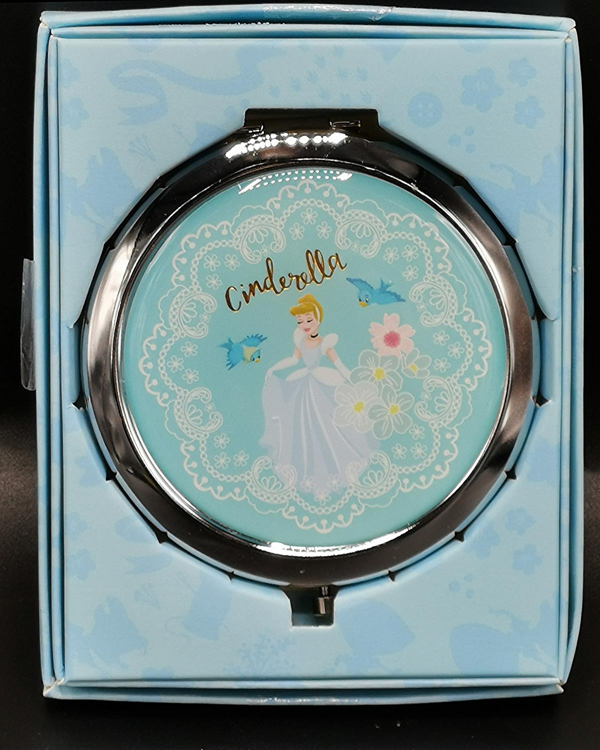 DISNEY "CINDERELLA" GOLD FOIL EMBOSSED COMPACT MIRROR (10 h 70 w 75 d ...