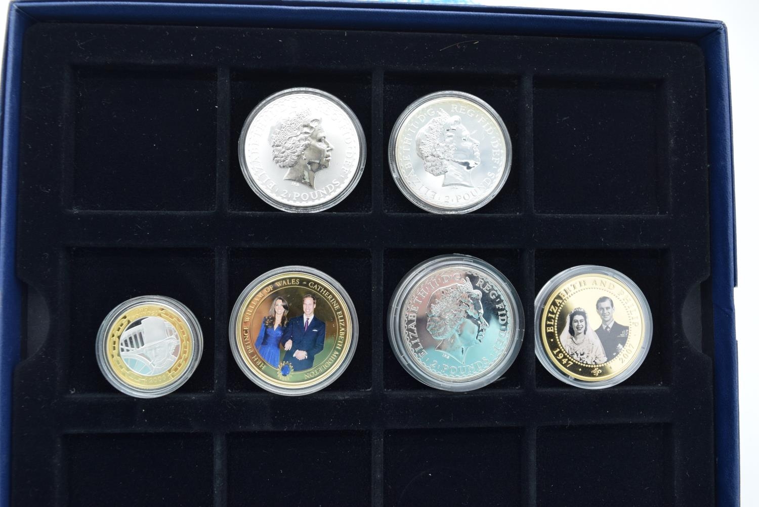 Two Cook island 1 dollar commemorative gold coins together with silver ...