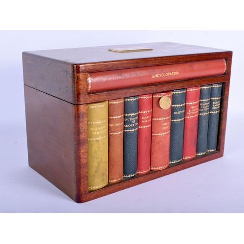 A RARE 1950S DUNHILL FAUX BOOK CIGAR HUMIDOR with hidden loc... | Barnebys