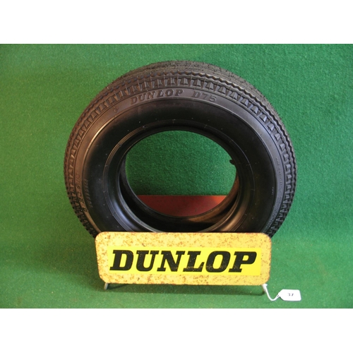Metal Dunlop Tyre display stand complete with a Dunlop D75 Crossply ...