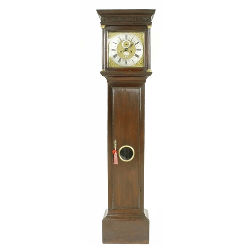 Eight day longcase clock with five pillar movement, the 12" ... | Barnebys