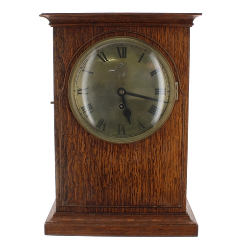 Good oak cased RAF single fusee mantel clock, the movement b... | Barnebys