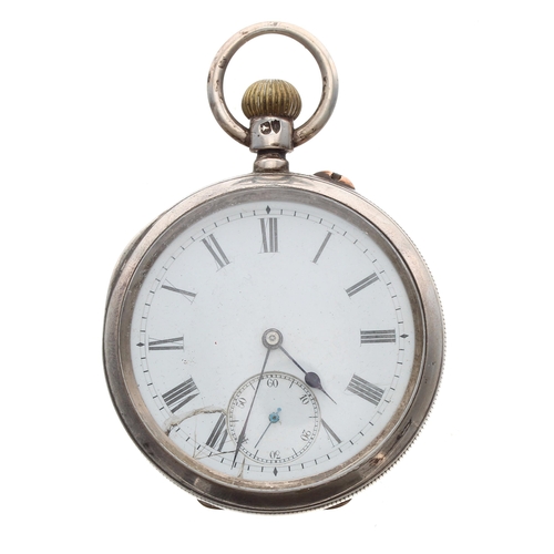 Victorian silver lever pocket watch, London 1884, the movement signed ...