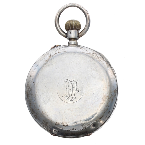 Victorian silver lever pocket watch, London 1884, the movement signed ...