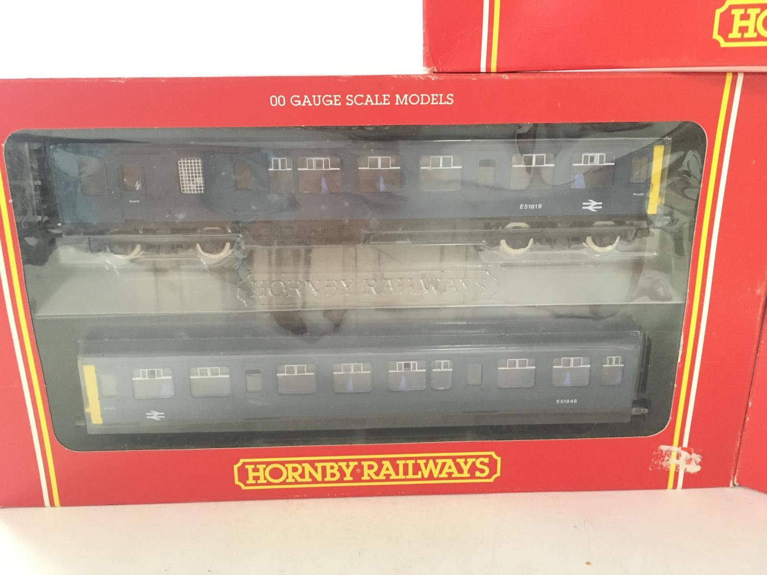 3 Boxed Hornby 00 Gauge Sets All BR 2-Car DMU Class 110 Blue #R267.