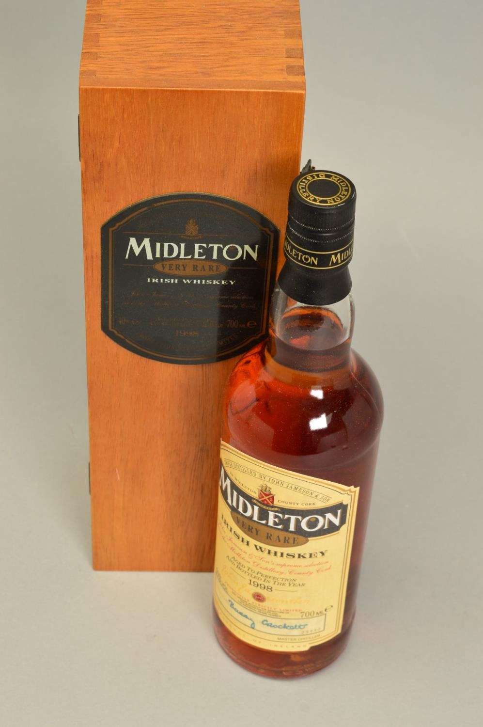 A BOTTLE OF A HIGHLY COLLECTABLE WHISKEY, which is the Middleton Very ...