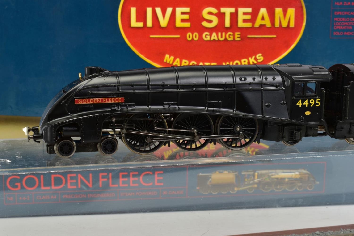 A BOXED HORNBY RAILWAYS OO GAUGE LIVE STEAM LOCOMOTIVE AND TENDER, A4 ...