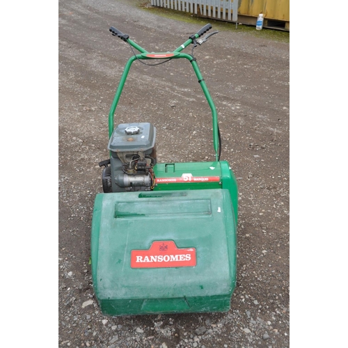 A VINTAGE RANSOMES 51 MARQUIS PETROL CYLINDER MOWER with a M... | Barnebys