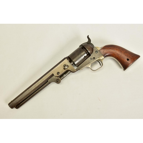 A .36'' COLT MODEL 1856 NAVY REVOLVER, serial number 54871, ... | Barnebys