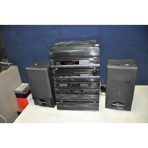 A SONY LBT-V502 HI FI with a ST-V502 tuner, a CDP-M48 CD pla... | Barnebys