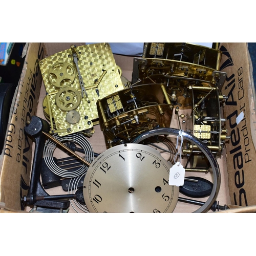 A BOX OF GARRARD CLOCK MOVEMENTS AND PARTS, to include four ... | Barnebys