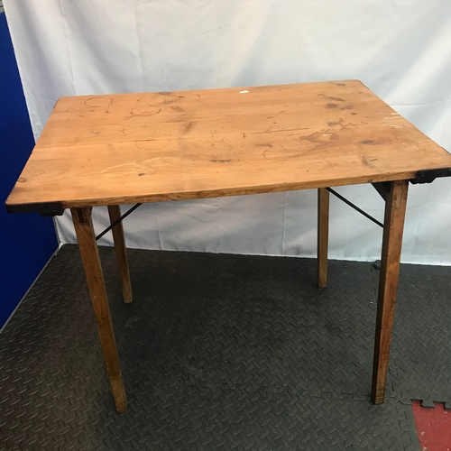 Antique WW1 Military pine folding table - auctions & price archive