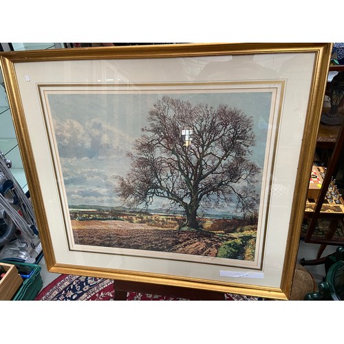 A Large J. McIntosh Patrick farm landscape scene Guild print. Signed in ...