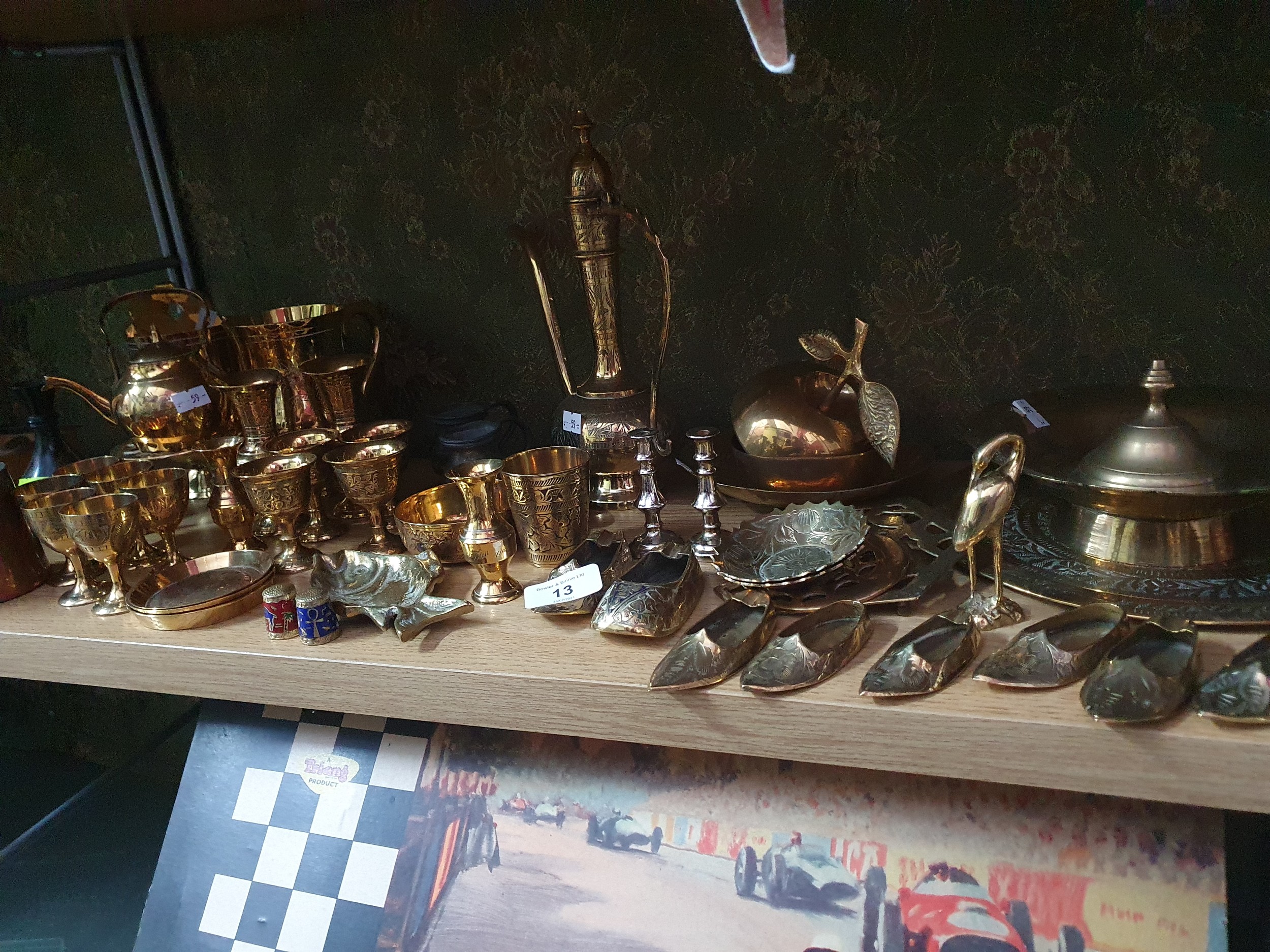 A Large Collection of Brassware.