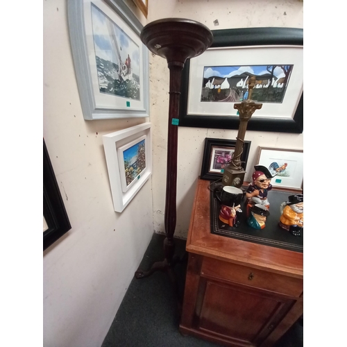 Chippendale Style Mahogany Torchere Stand (154cm Tall) | Barnebys