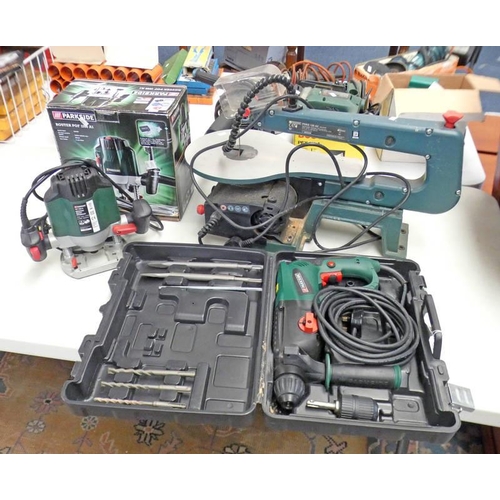 PARKSIDE ROUTER POF 1200 A1, PARKSIDE PDKS 120 A2 BANDSAW AN... | Barnebys