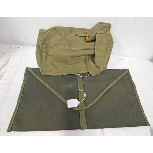 CANVAS GAS MASK SATCHEL AND A WW2 JEEP TOOL ROLL | Barnebys