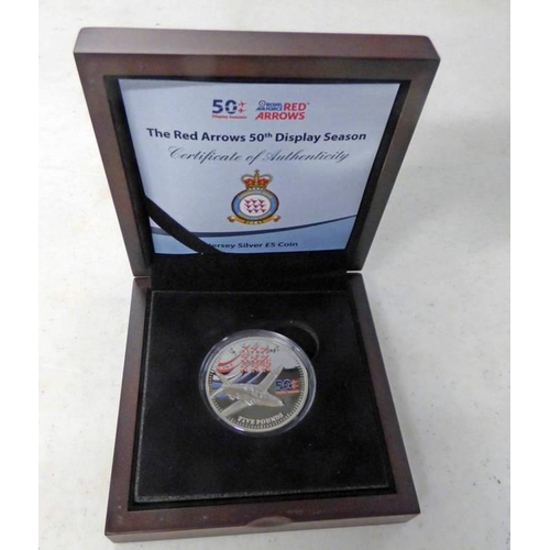 2014 JERSEY RAF RED ARROWS 50TH DISPLAY SEASON SILVER PROOF ... | Barnebys