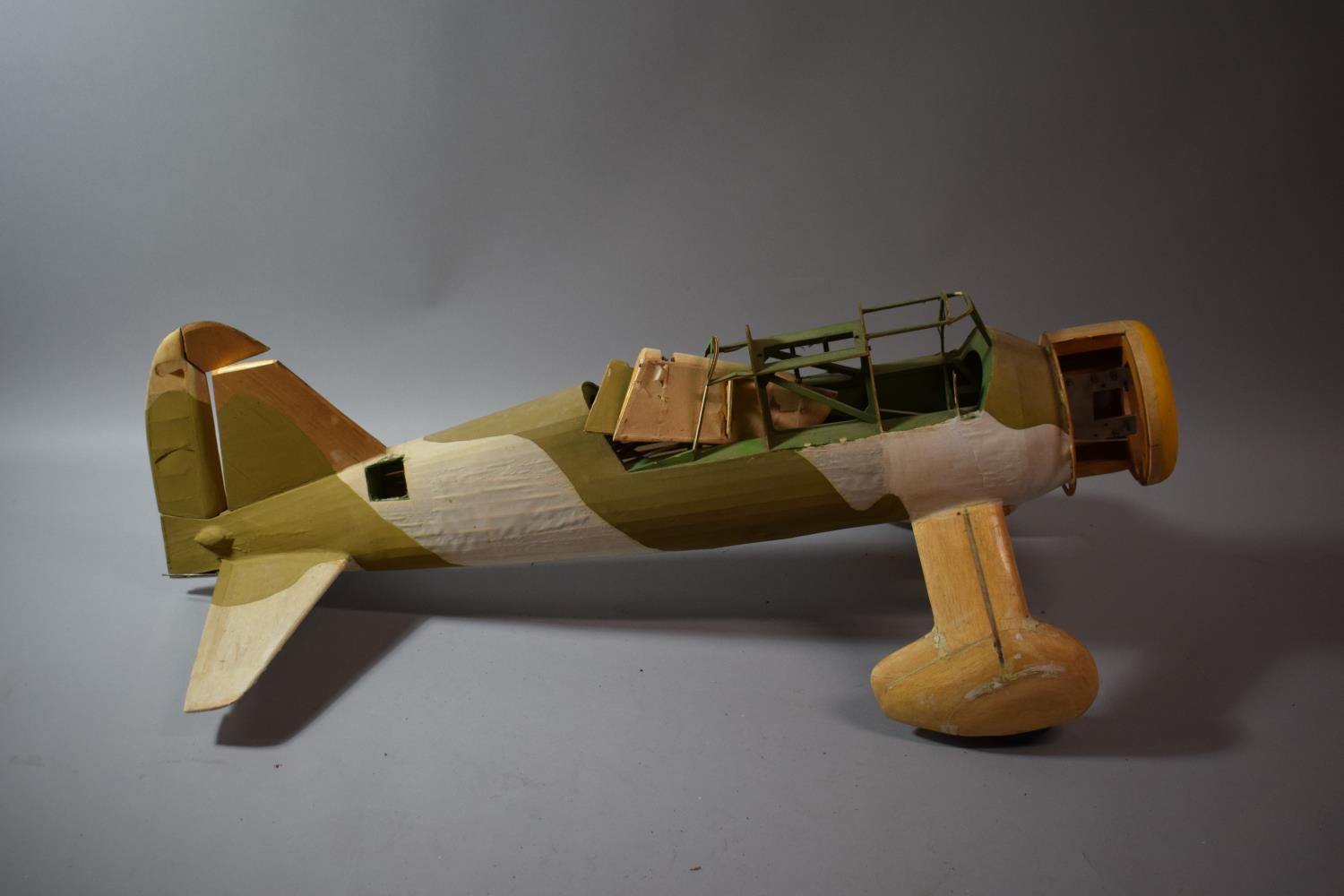 A Partly completed Balsa Wood Model of Aeroplane Fuselage for Radio ...