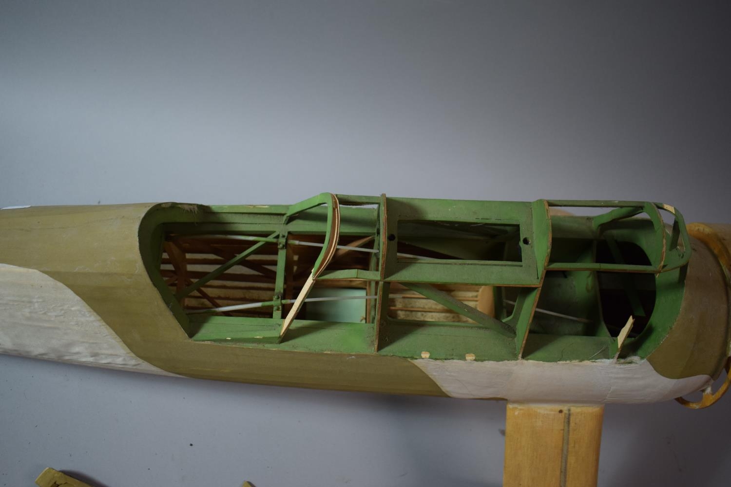 A Partly completed Balsa Wood Model of Aeroplane Fuselage for Radio ...