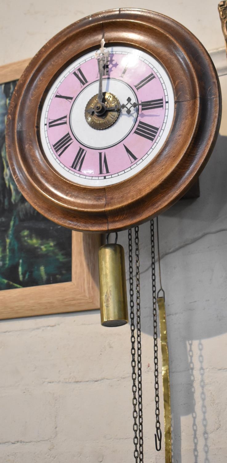 A Late 19th/Early 20th Century Postman's Alarm Wall Clock, with ...