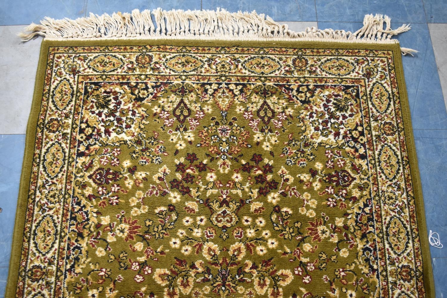 A Mid 20th Century Prado Orient Keshan Super Rug in Pure New Wood ...