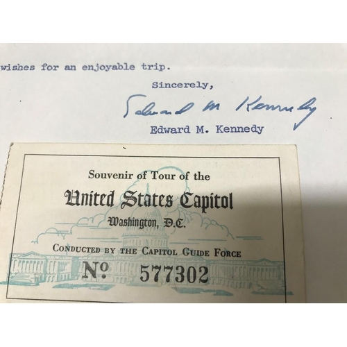 A United States Senate letter, invitation to a tour of the White House ...