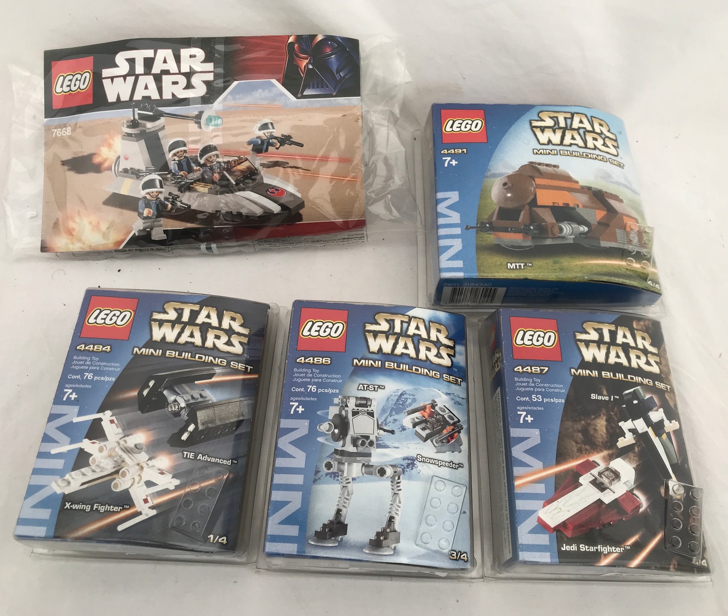 A quantity of Lego Star Wars mini building sets. Models: 4484, 4486 ...