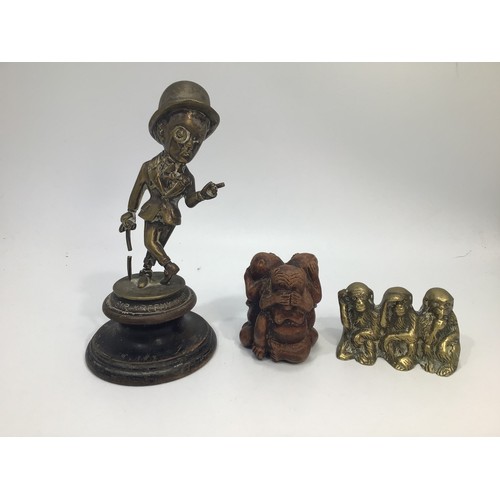 A 1920’s brass Sir Kreemy Knut car mascot depicting a snooty... | Barnebys