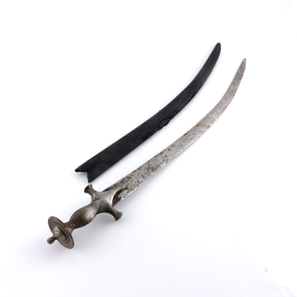 An early 20th century sabre in canvas covered scabbard, the single ...