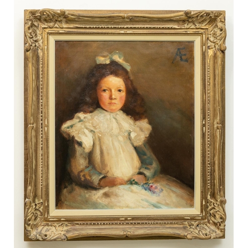 George William Russell (“AE”) (1867-1935) "Portrait of a Young Girl in ...