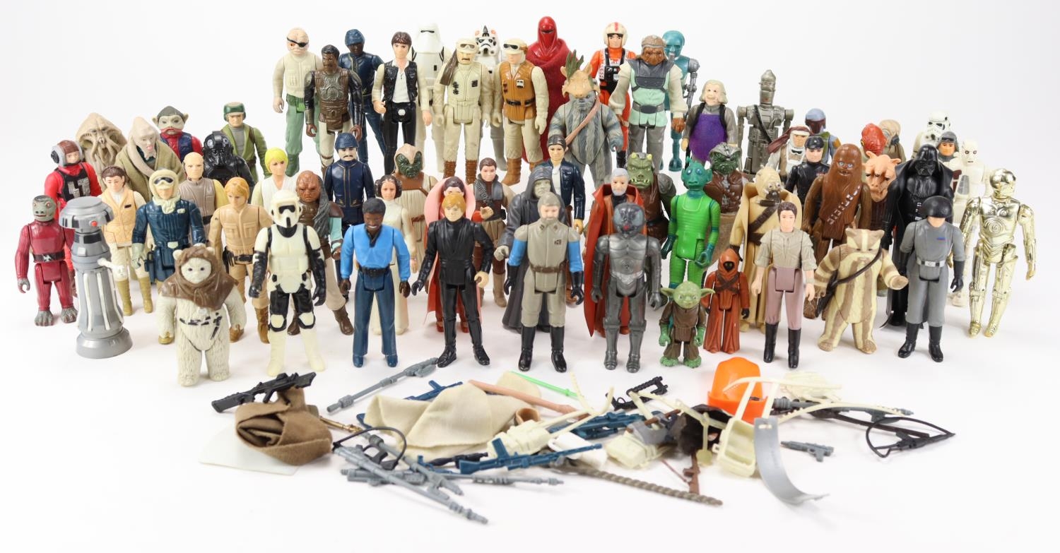 Star Wars. A large collection of over sixty original Star Wars figures ...