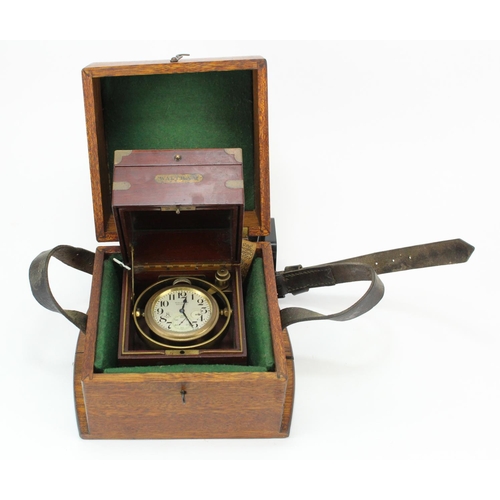 Marine Chronometer. Waltham Watch Co. eight day marine chronometer, no ...