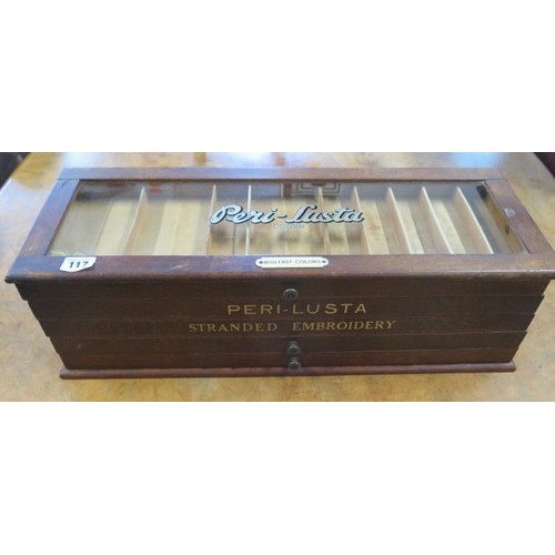 A Peri-Lusta concertina counter top Stranded Embroidery cabi... | Barnebys