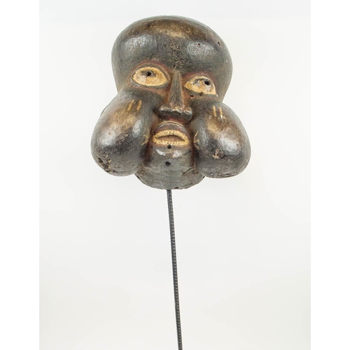 ROYAL BAUMWN MASK, from Cameroon, with puffed out cheeks, ma... | Barnebys