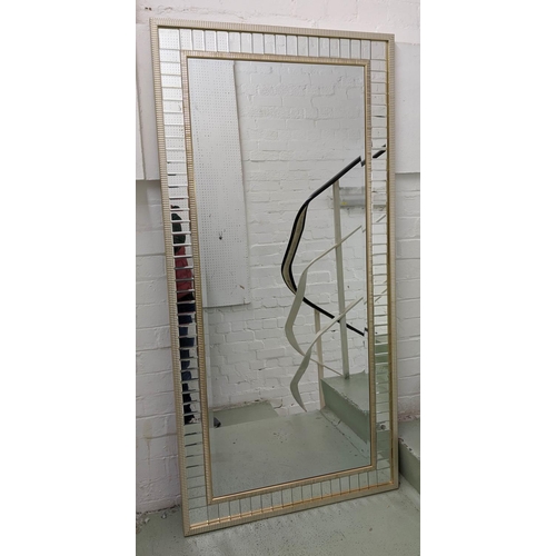WALL MIRROR, 156cm x 76cm, 1970's Italian style gilt and mir... | Barnebys