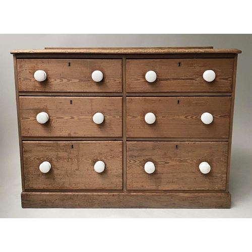 VICTORIAN SCULLERY CHEST, 19th century Scottish pitch pine w... | Barnebys