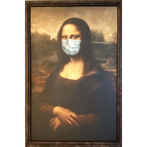 CORONA LISA, 120cm high, 80cm wide, a post-Covid topical pic... | Barnebys
