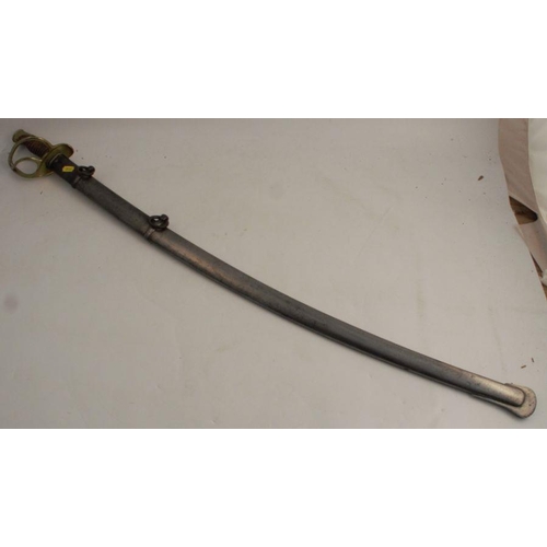 An American Civil War Cavalry Trooper's sword, with curved b... | Barnebys