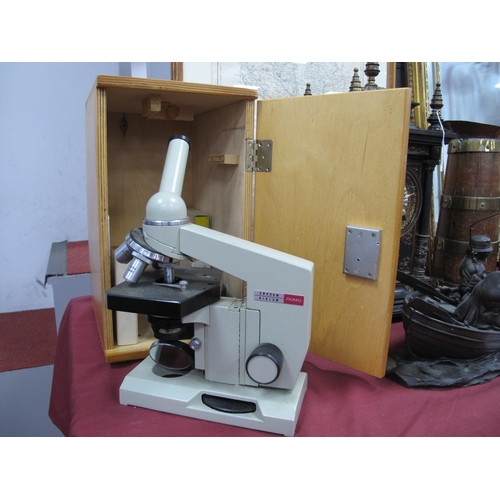 Russian Microscope, with slides in carry box. | Barnebys