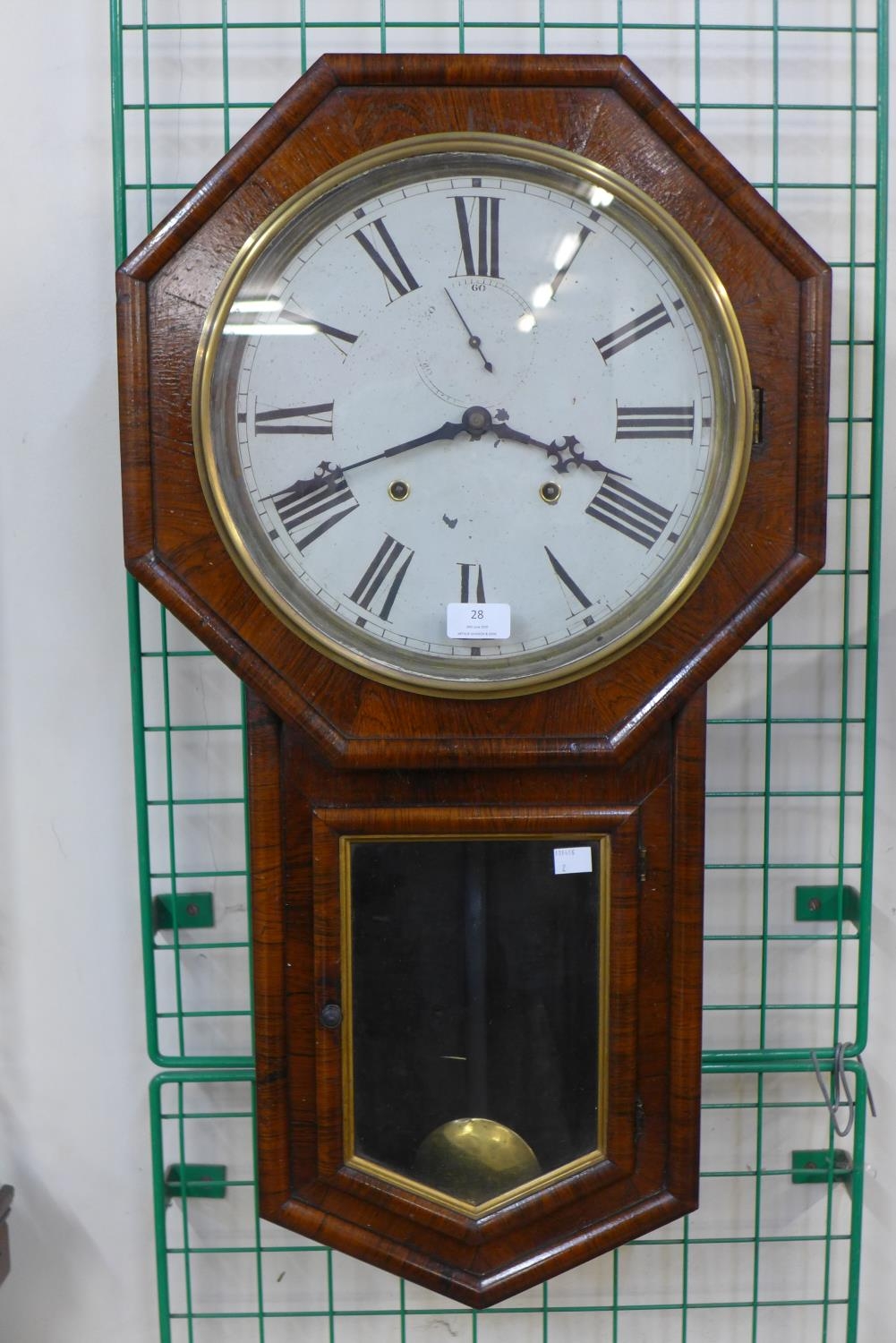 A 19th Century American Welch Spring & Co. Verdi rosewood regulator ...