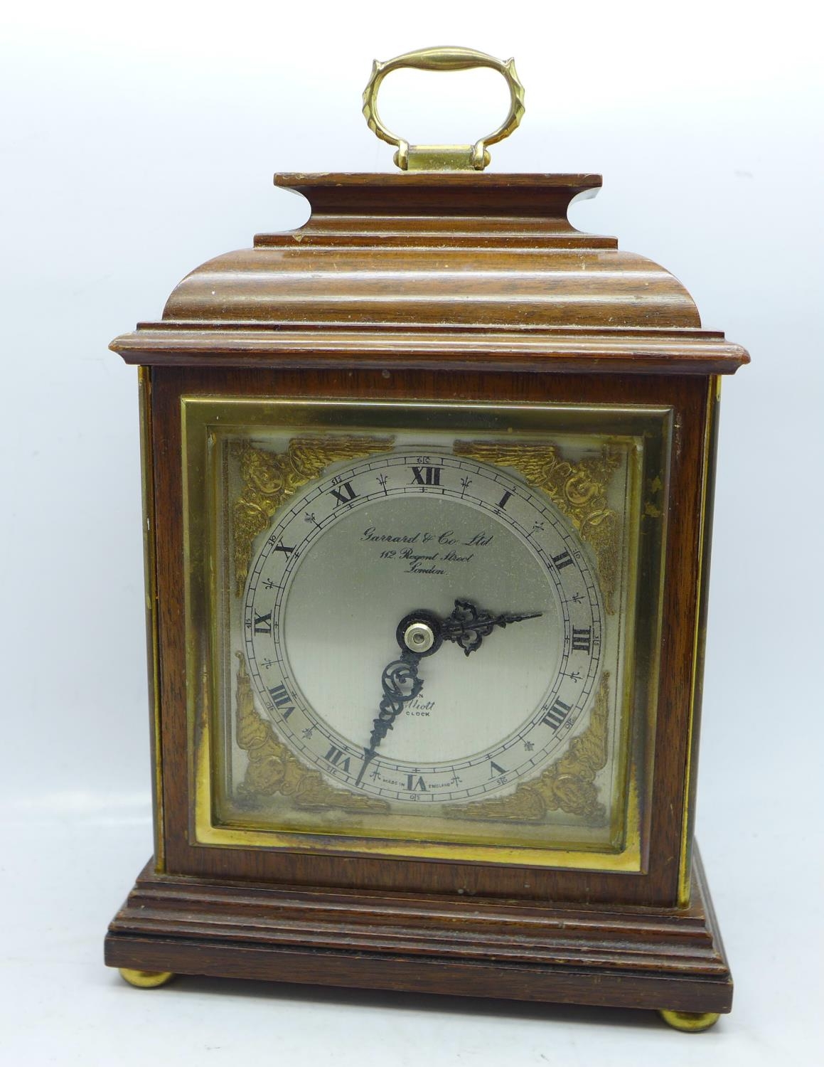 A Garrard & Co. mantel clock with Elliott movement