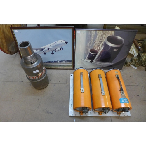 A Rolls-Royce Typhoon Jet Engine test rig, engine part and t... | Barnebys